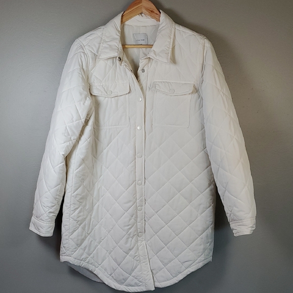 Love Tree | Jackets & Coats | Love Tree Womens Quilted Cream Puffer ...